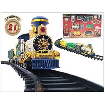 🌟Ready Stock🌟Battery Operated Radio Control Classic Smoke Train Set (21 ...