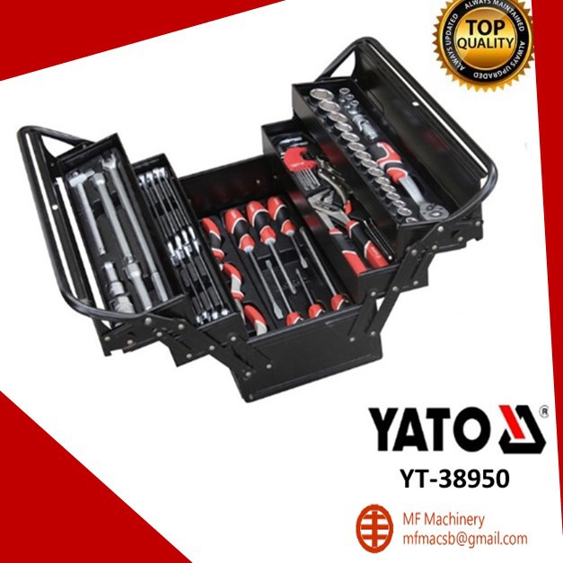 Mf Yato Professional Cantilever Tool Box with 62pcs Tools Kit Set YT ...