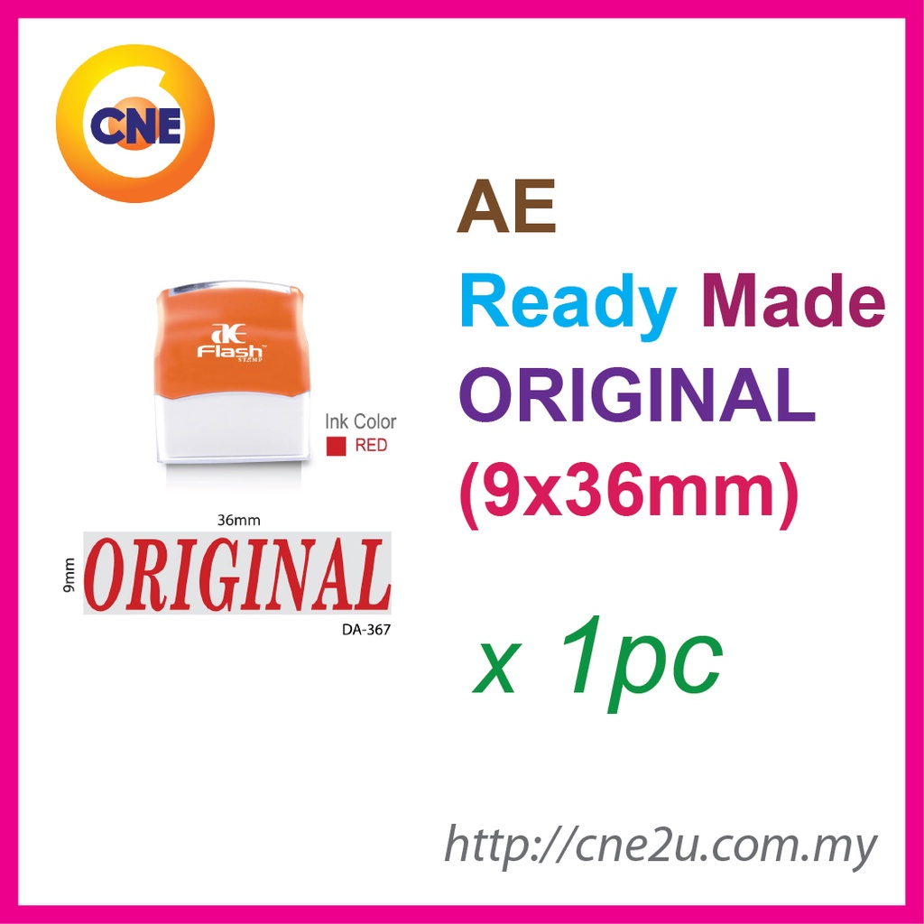 AE Flash Ready Made Stamp / Chop (PAID/DATE/SIGN) Self Ink / OFFICE ...