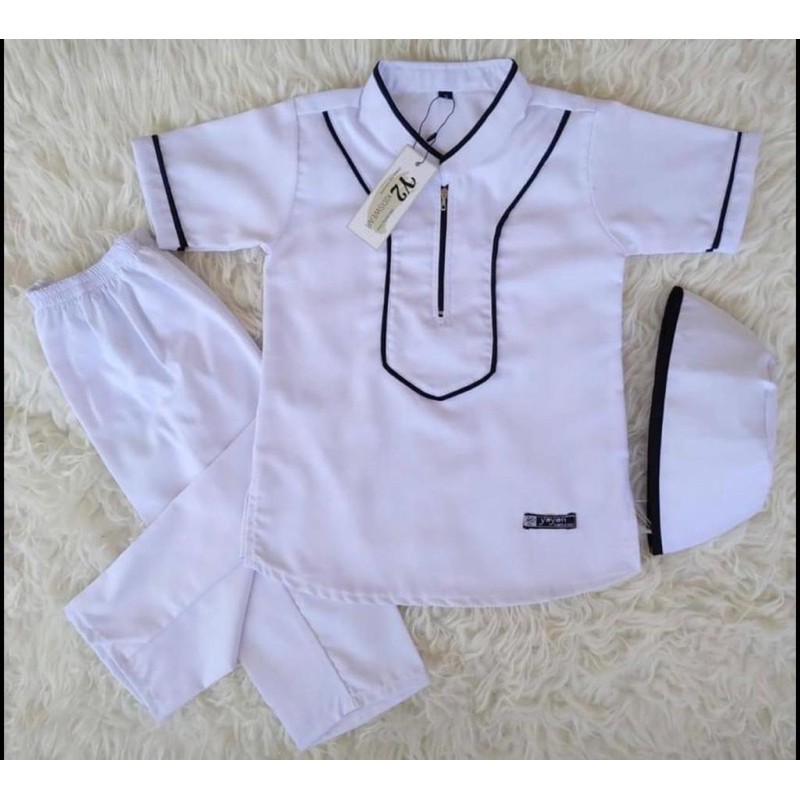PUTIH Koko LIS Children White Velvet Various Colors 1-10 Years | Shopee ...