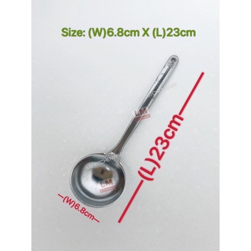 ALUMINIUM LADLE / SENDUK TRADISIONAL ALUMINIUM SPOON / SENDUK SUP ...