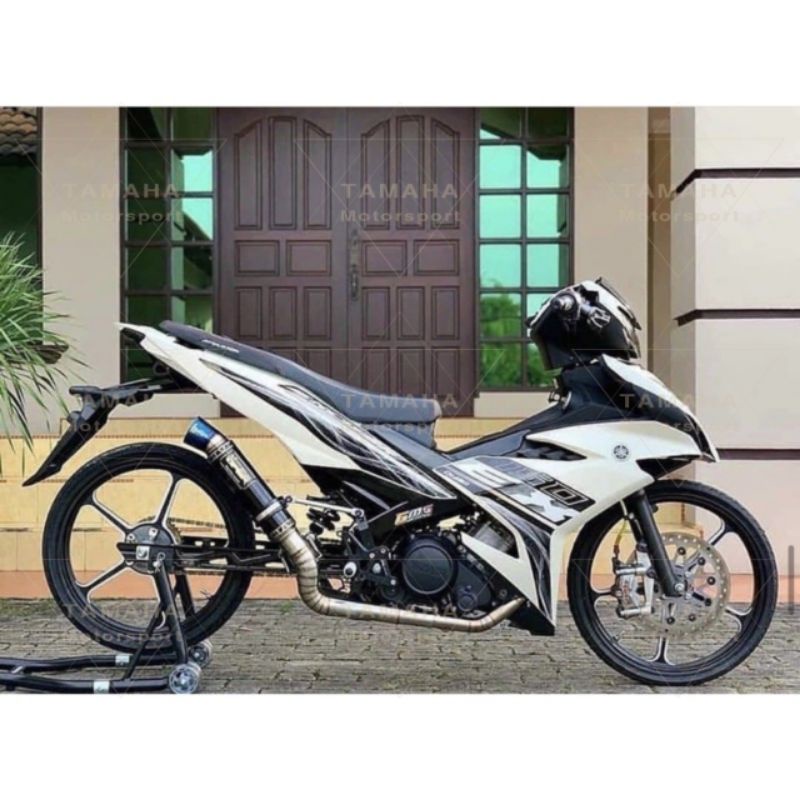 YAMAHA Y15 Y15zr V1 V2 Coverset Exciter Cream white Cover set (Sticker ...