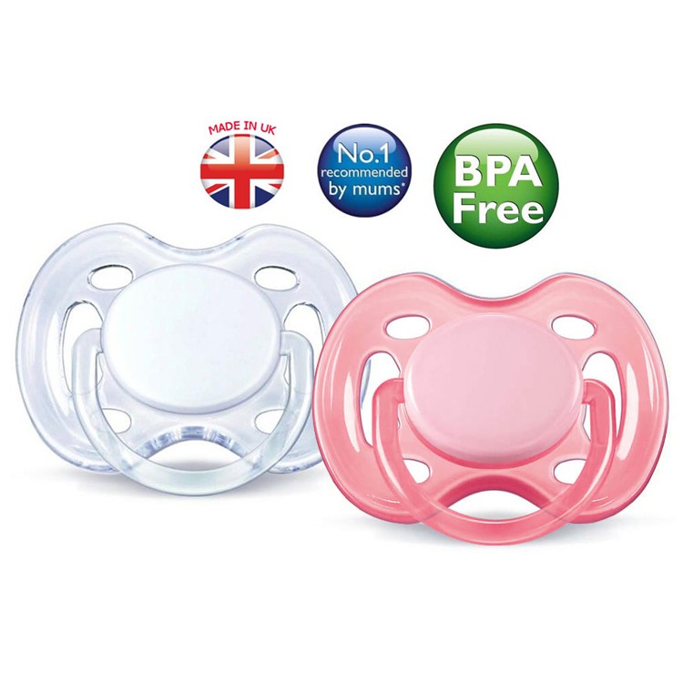 Philips Avent Freeflow Orthodontic Soother (Pink) - Twin Pack | Shopee ...