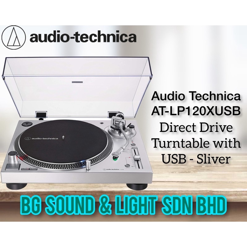 Audio Technica AT-LP120XUSB Direct Drive Turntable with USB - Sliver ...