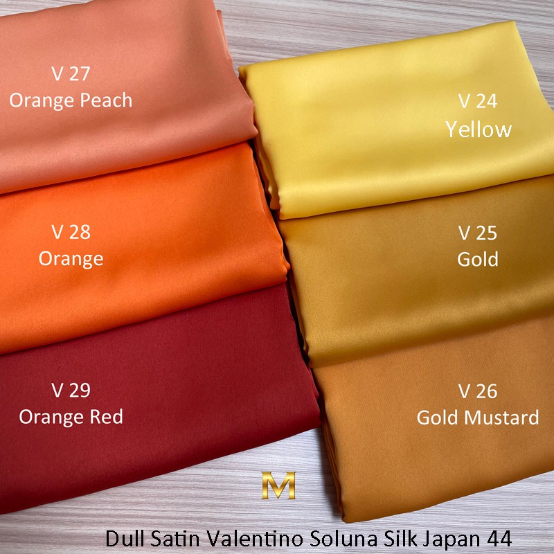 Part 2 Dull Satin Valentino Soluna Silk Japan Price For 0.5m Bidang 44 ...