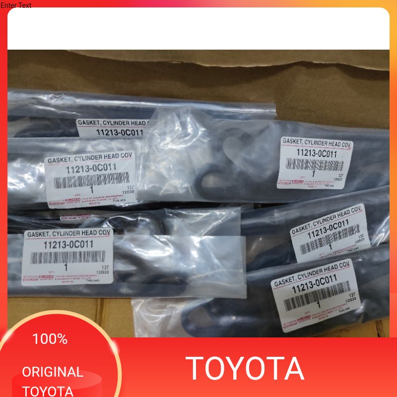 Original Toyota Valve Cover Gasket & Plug Seal for Toyota Innova ...