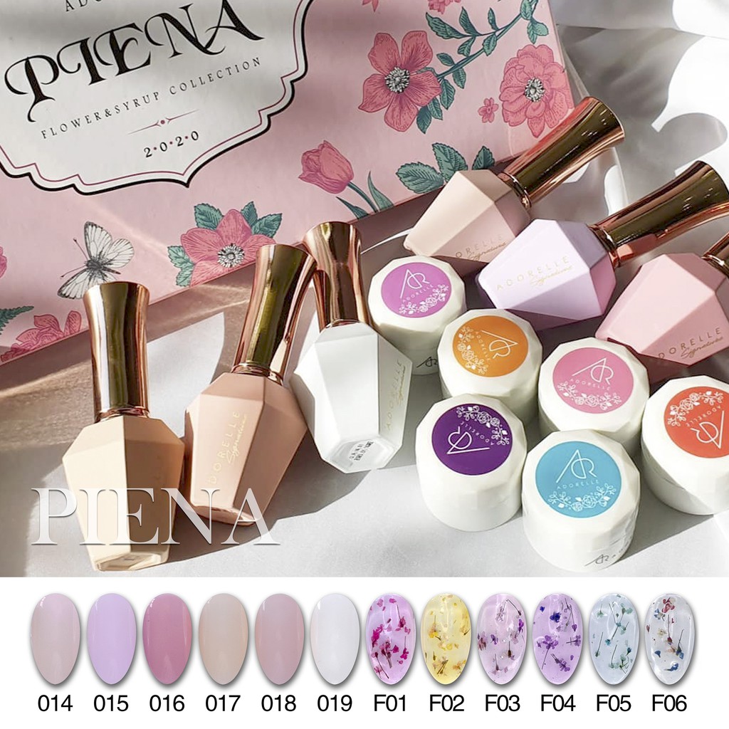 Adorelle color gel [Piena] 014-019 collection 透色 透白 | Shopee Malaysia
