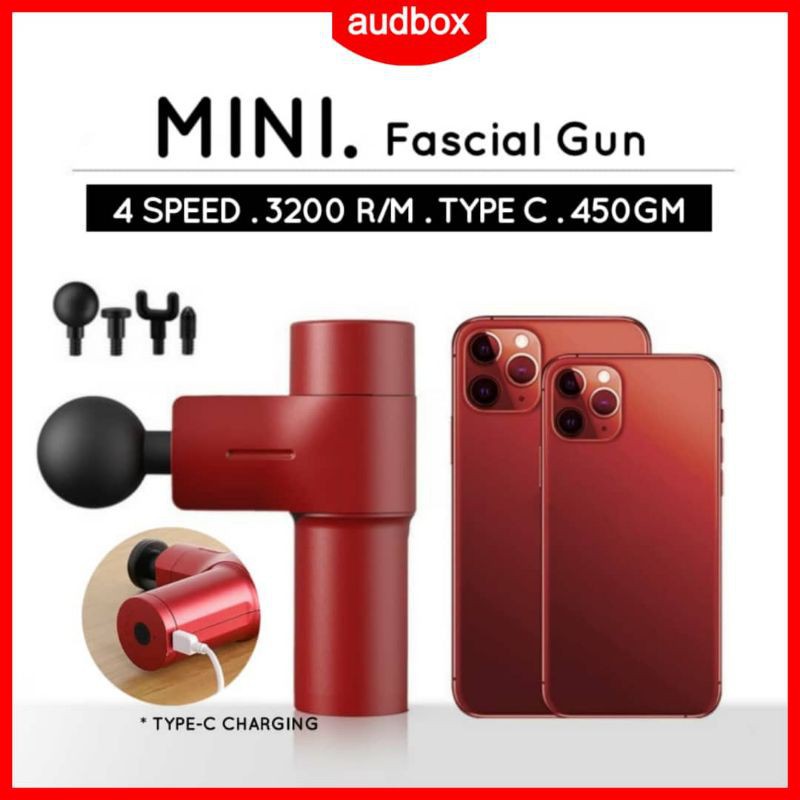 《LATEST》Mini Fascial Gun Massager Fitness Muscle Build Rechargeable ...