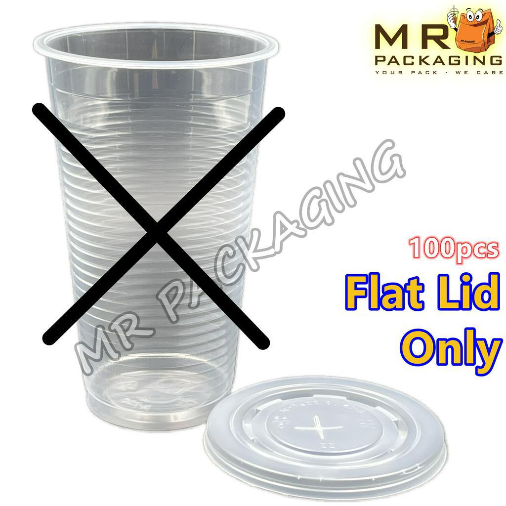 EC 22oz PP Cup with " Flat Lid " [ 100sets± ] A22C - Disposable Plastic ...