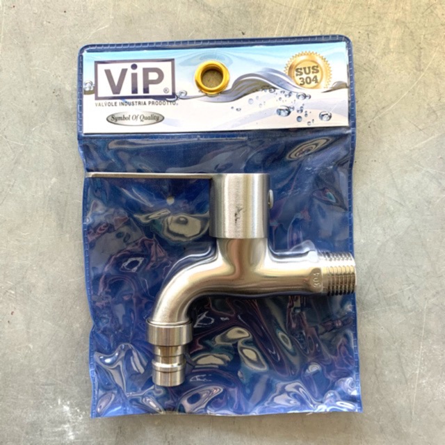 SUS 304 Stainless Steel Double Tap Stainless Steel Sink Wall Tap ...