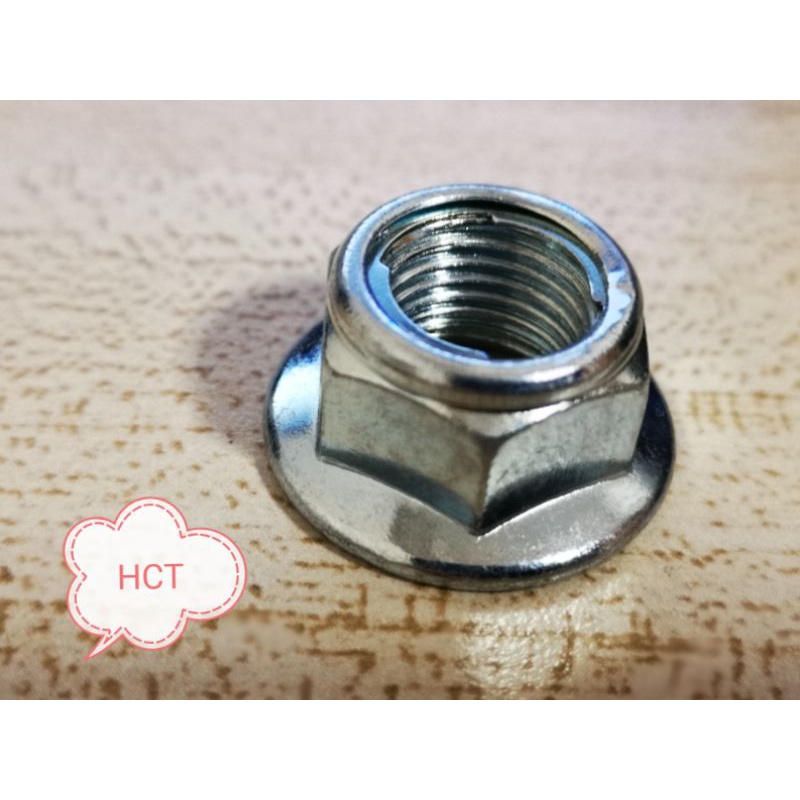 NUT SPANAR 17 HIJAU /STD SILVER TAYAR SHAFT DEPAN BELAKANG YAMAHA LC135 ...