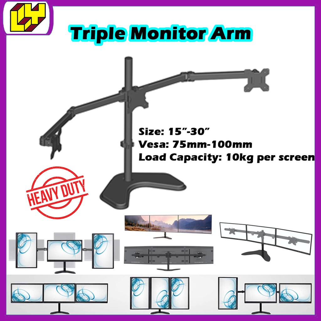 Triple Monitor Mount Monitor Stand Triple Monitor Arm Monitor Bracket ...