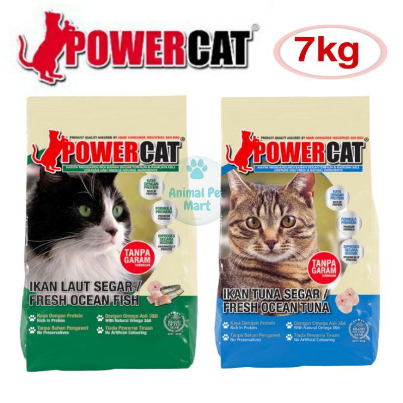 POWER CAT TUNA/OCEAN FISH 7KG ORIGINAL PACKAGING (PRODUCT ADABI ...