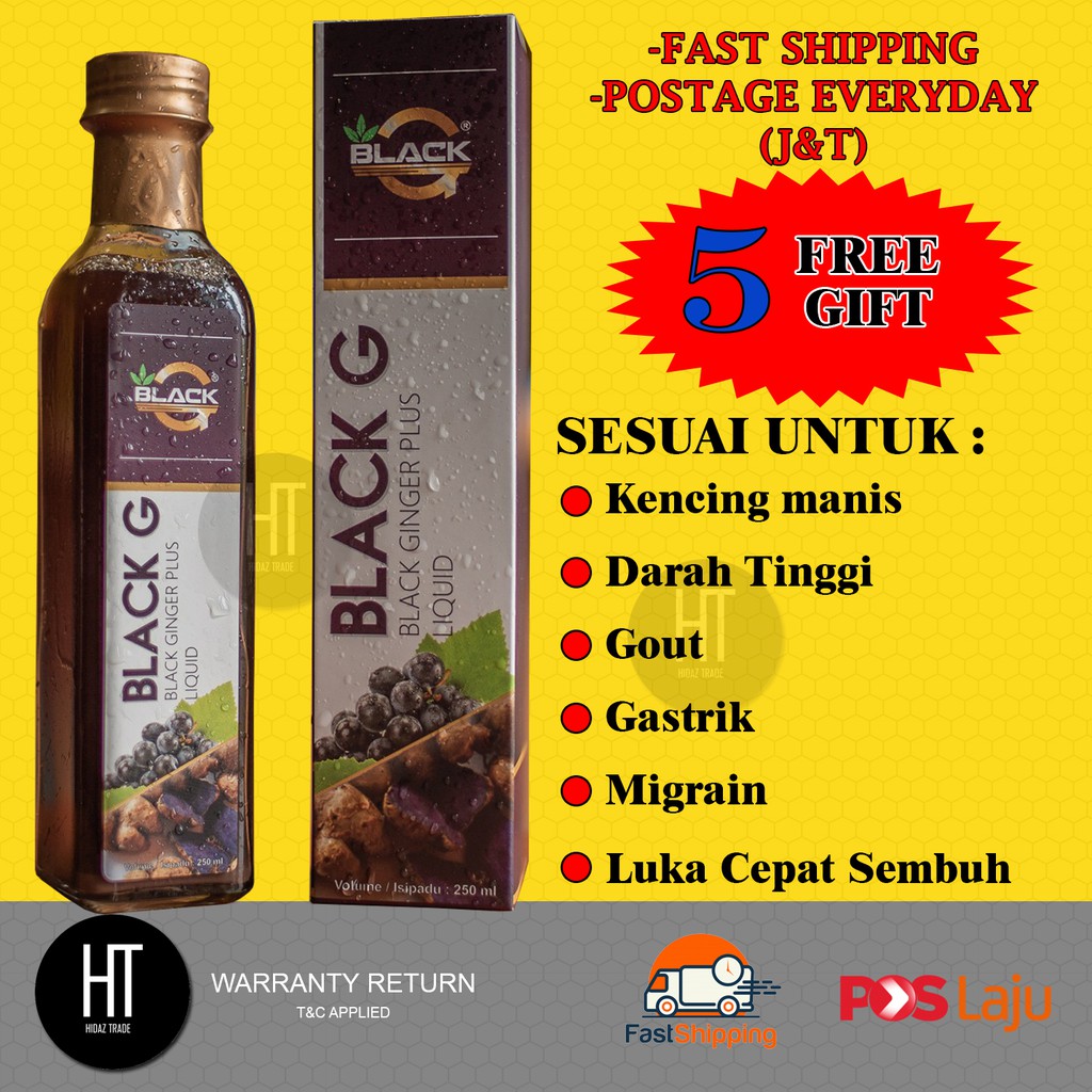 Black G Liquid by MARDI Original HQ - Pure Black Ginger Kunyit Hitam ...