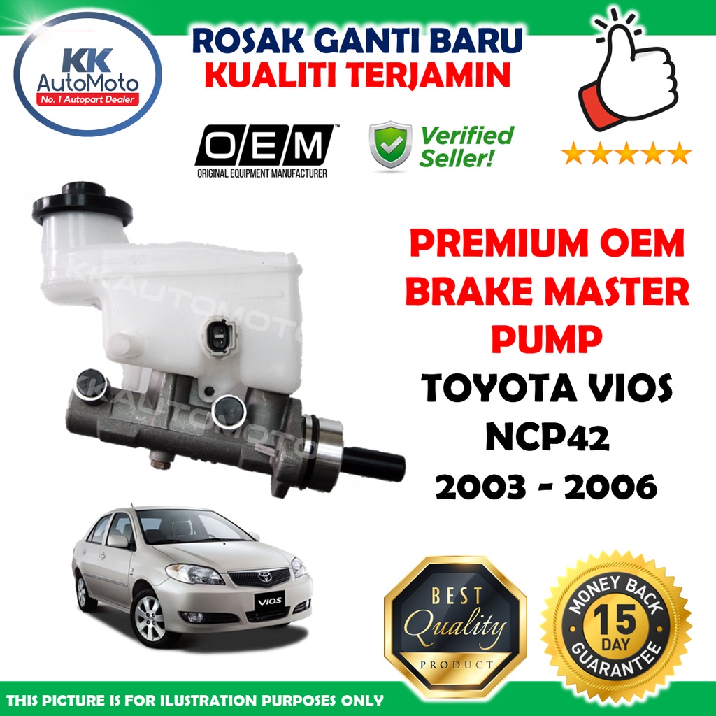 Toyota Vios NCP42 2003 - 2006 With ABS Non-ABS Premium Assy OEM Genuine ...