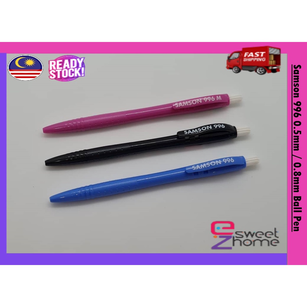 Samson 996 0.5mm 0.8mm Ball Pen / Galaxy Ball Pen / Blue pen / Black ...