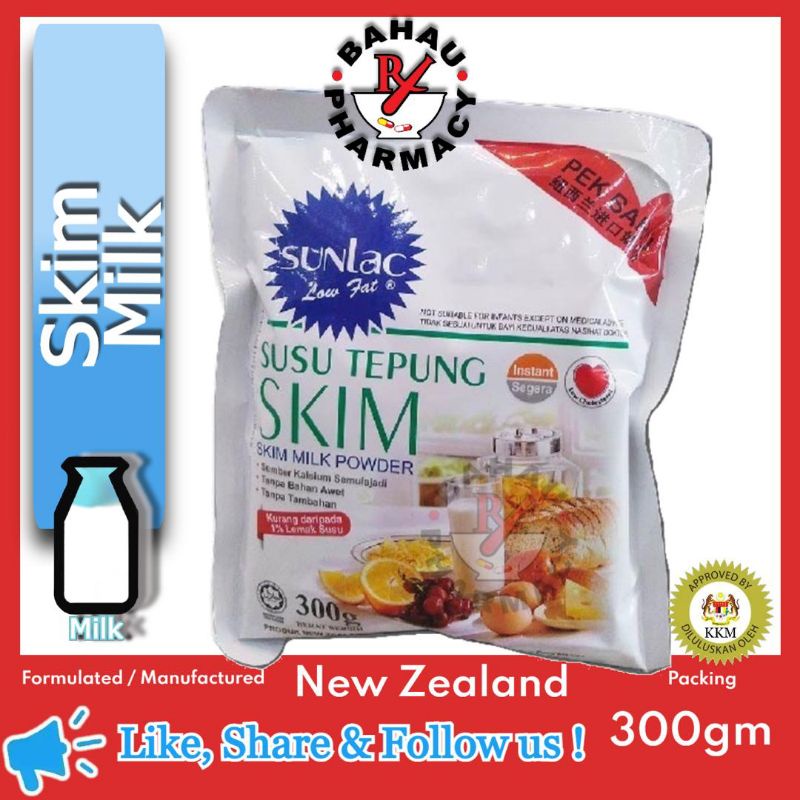 SUNLAC-SUSU TEPUNG SKIM 300g[EXP: 3/2025] SUSU TEPUNG SKIM 700g[EXP: 07 ...