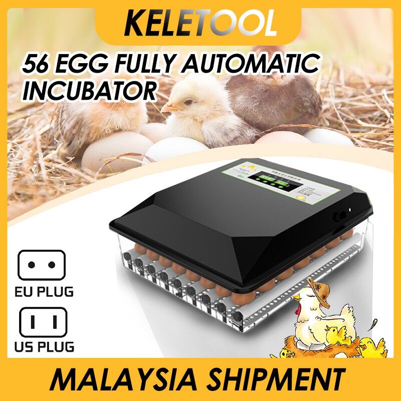 56 Eggs Digital Automatic Incubator Thermostatic Chicken Hatching ...