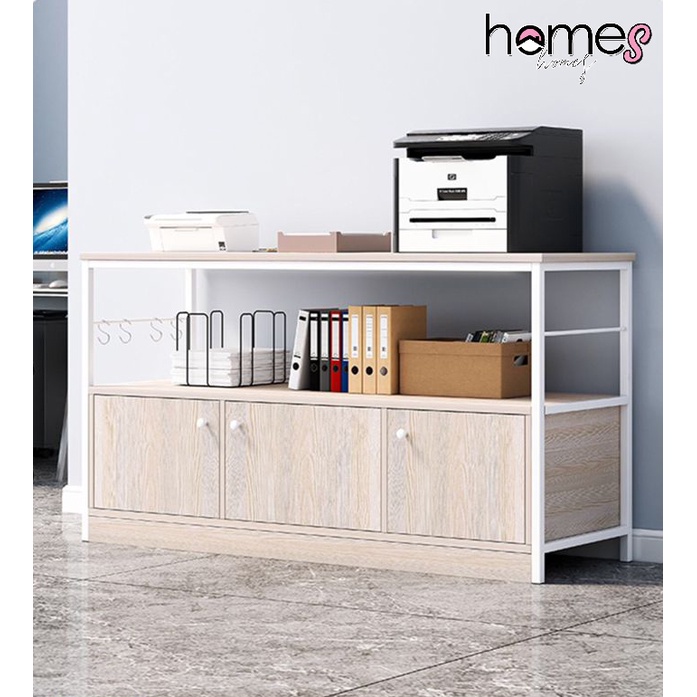 Office File Rack Printer Storage Cupboard with Drawer Rak Almari Office ...