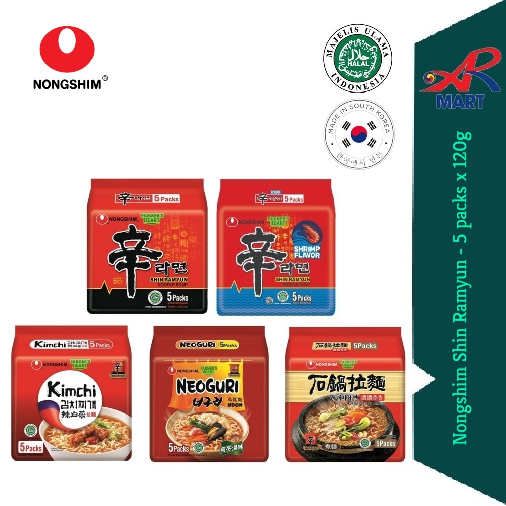 HALAL Nongshim Shin Ramyun / Clay pot/ kimchi Noodle Soup Spicy Favour ...