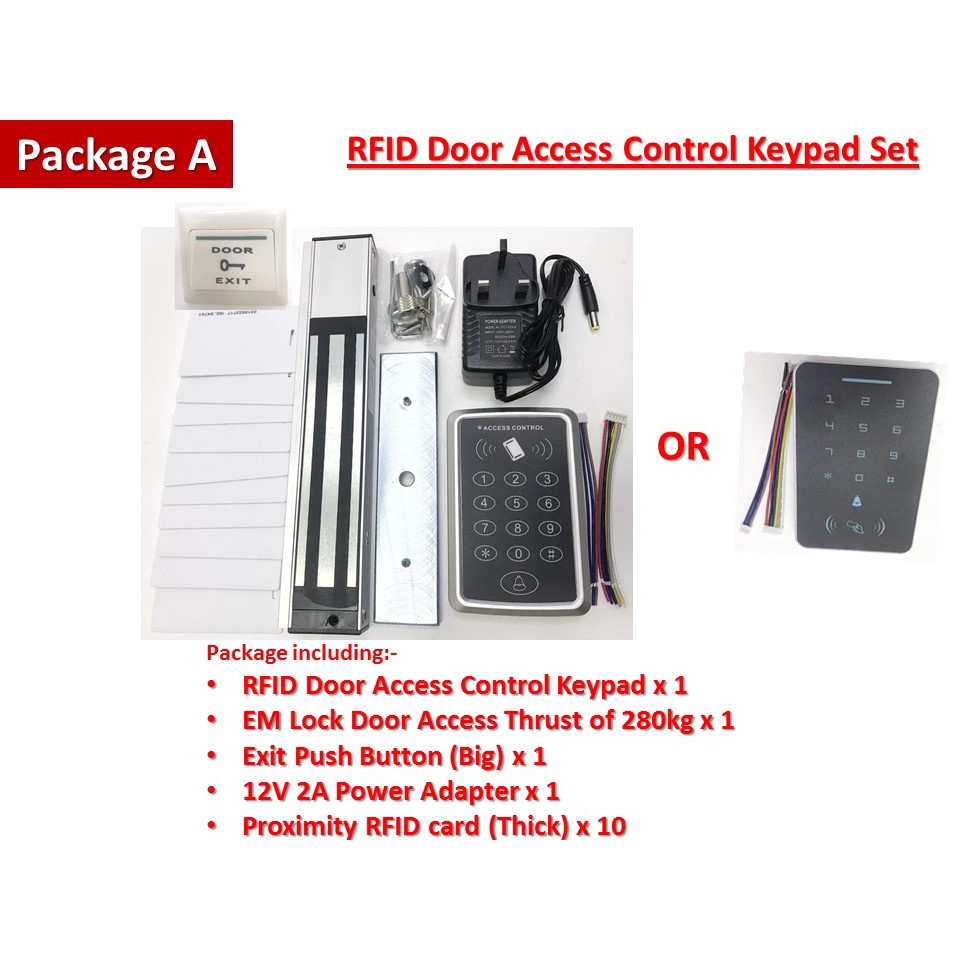 Door Access System RFID Access Control Keypad / RFID Touch Screen ...