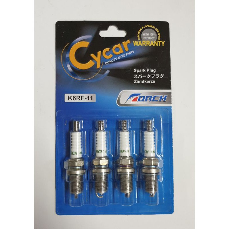 CYCAR K6RF-11 Spark Plug (Suit for Proton Waja / wira / Satria1.6, Myvi ...