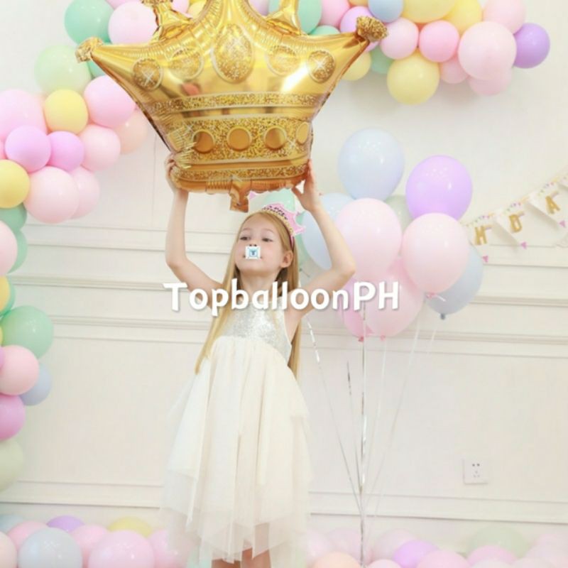 golden crown foil balloon jumbo size birthday partyneeds decorations balloon supply | Shopee ...