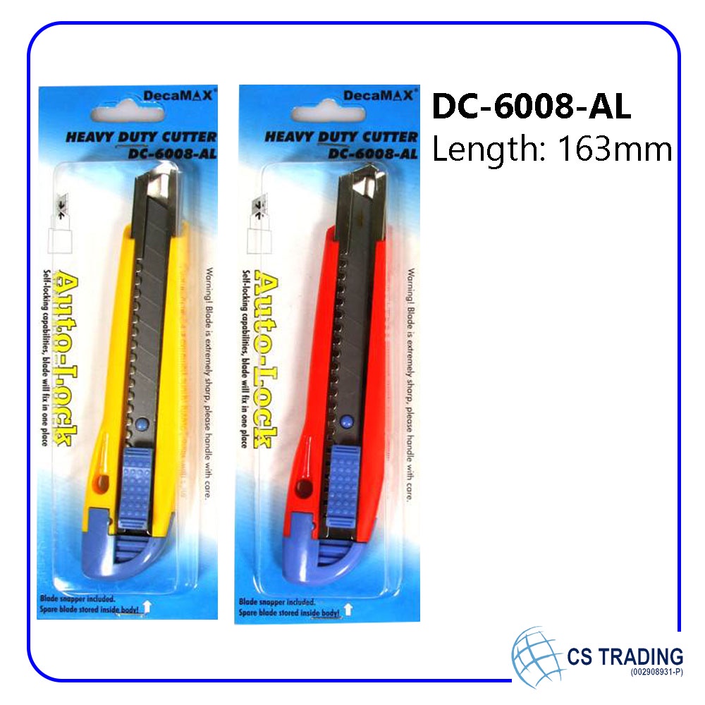 Decamax Heavy Duty Stainless Steel Paper Cutter Utility Knife ...