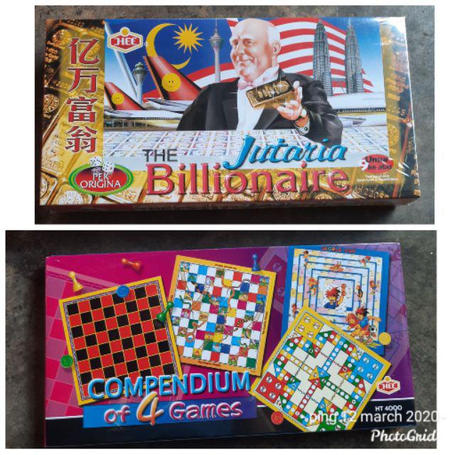 Jutaria + compedium set Jutaria Millionaire Billionaire 百万富翁 亿万富翁 Game ...