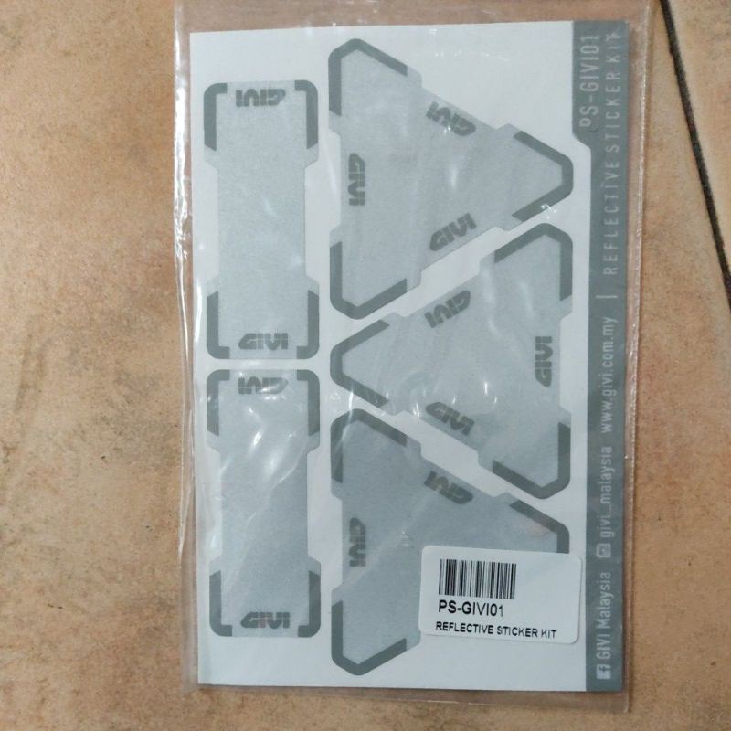 ORIGINAL Givi Reflective Sticker Kit for Helmet | Shopee Malaysia