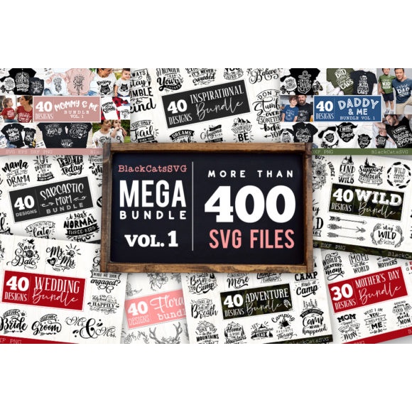 Printable PDF Huge bundle containing 405 designs in svg eps png and dxf ...