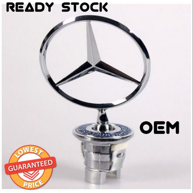 Mercedes-Benz Star Hood Logo Emblem Badge 3D W210 W220 W221 W204 Silver ...