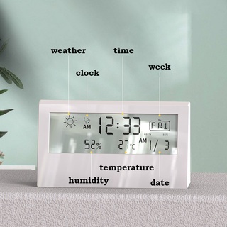 Multifunction Digital Time Table Clock Study Desk Table Decoration Jam ...