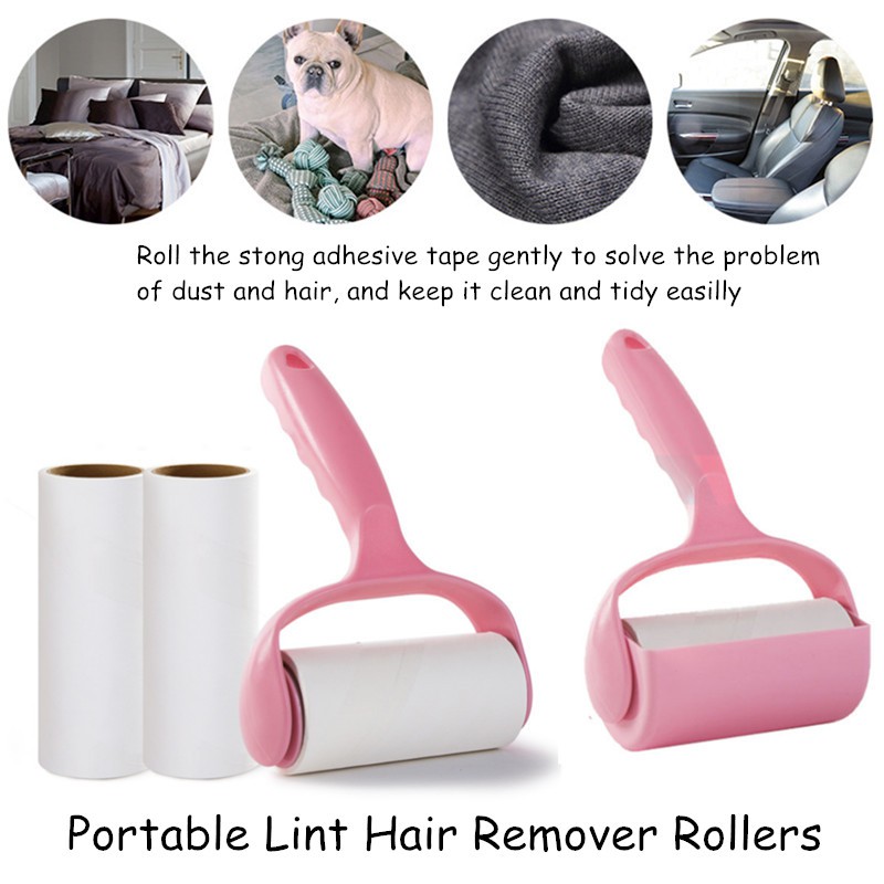 Reusable Sticky Lint Roller Paper for Dust Hair Pet Fur Remover Cloth ...