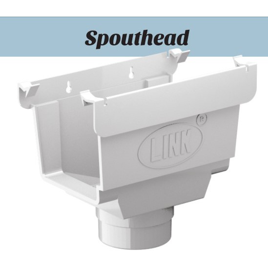 LINK PVC Rain Gutter Mitre Joint Bracket End Stopper / PVC Kelabu Salur ...