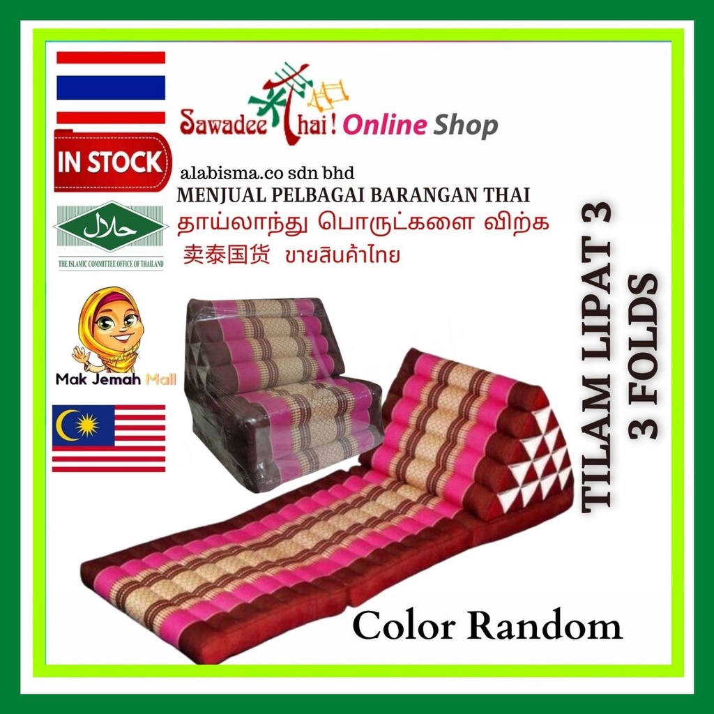 (100% Kekabu Asli ) Tilam Lipat 3 /Thai Triangle Fold Mattress/Tilam ...