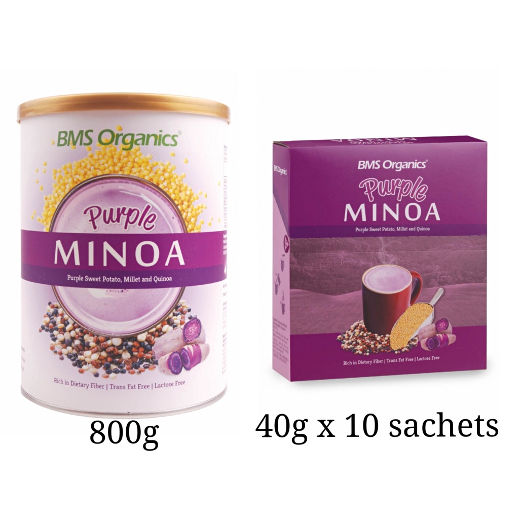 BMS Purple Minoa Oatmilk (800g / 40g X 10 Sachets) | Shopee Malaysia