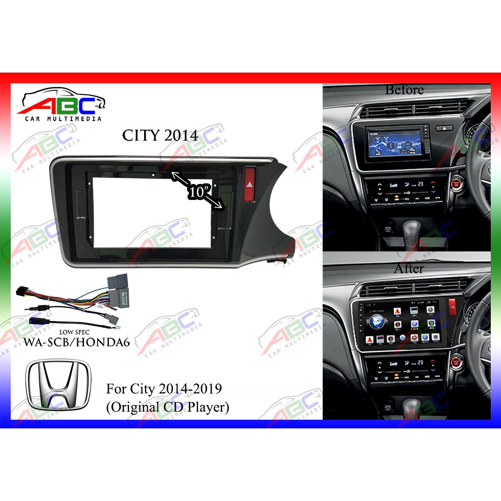 Android Player Casing For Honda City GM4/GM5/GM6/GM9 2014 2015 2016 ...