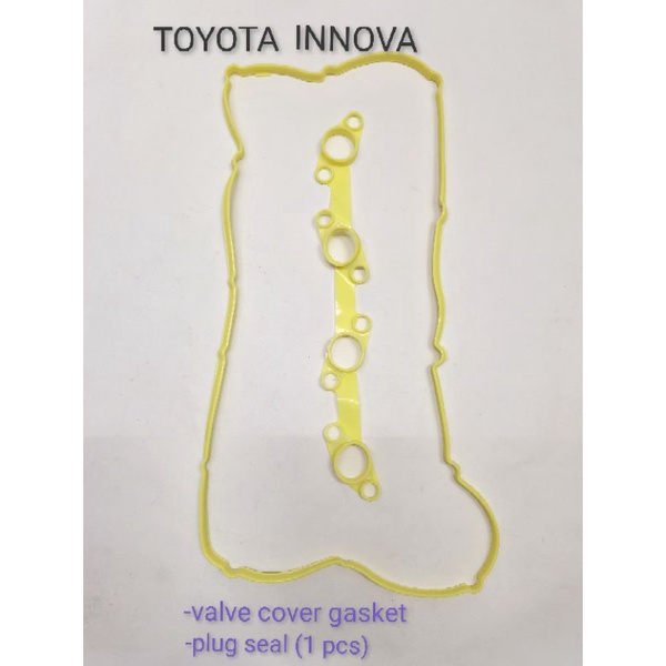 TOYOTA INNOVA 2.0 FORTUNER 2.7 VALVE COVER GASKET & PLUG SEAL (1 PCS ...