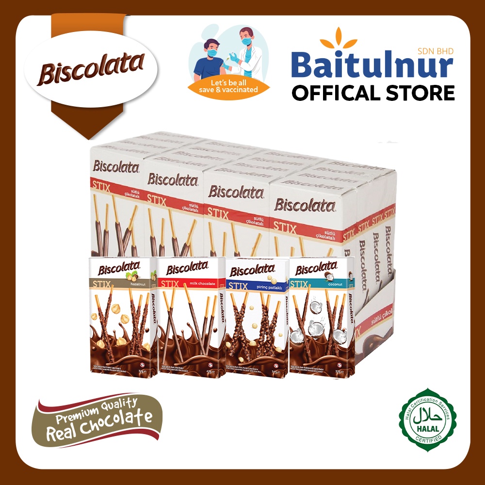 BISCOLATA STIX CHOCOLATE 40 grams x 12 pcs (BISCOLATA STIX COKLAT 40 ...