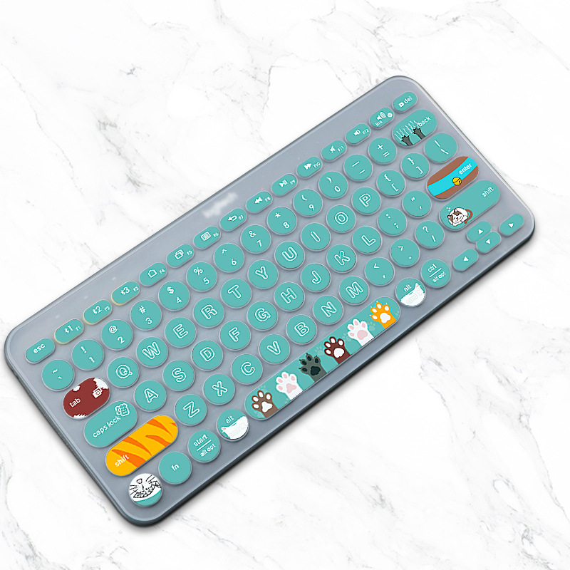 Silicone Colorful Keyboard Protective Film for Logitech K380 Bluetooth ...
