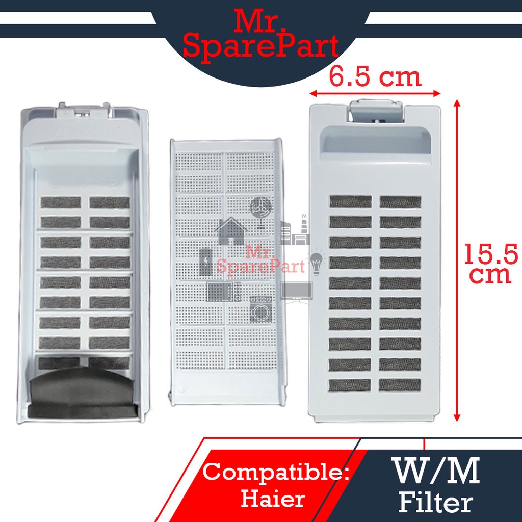 ( Compatible : Haier ) Washing Machine Dust Filter ( 15.5*6.5 cm ...