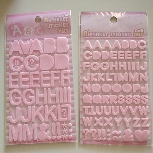 Alphabetical Sticker / Sticker Abjad ABC Cute World Sticker | Shopee ...