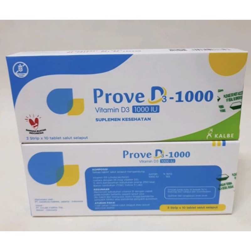 Prove D3 1000 IU contains 30 caplets | Shopee Malaysia