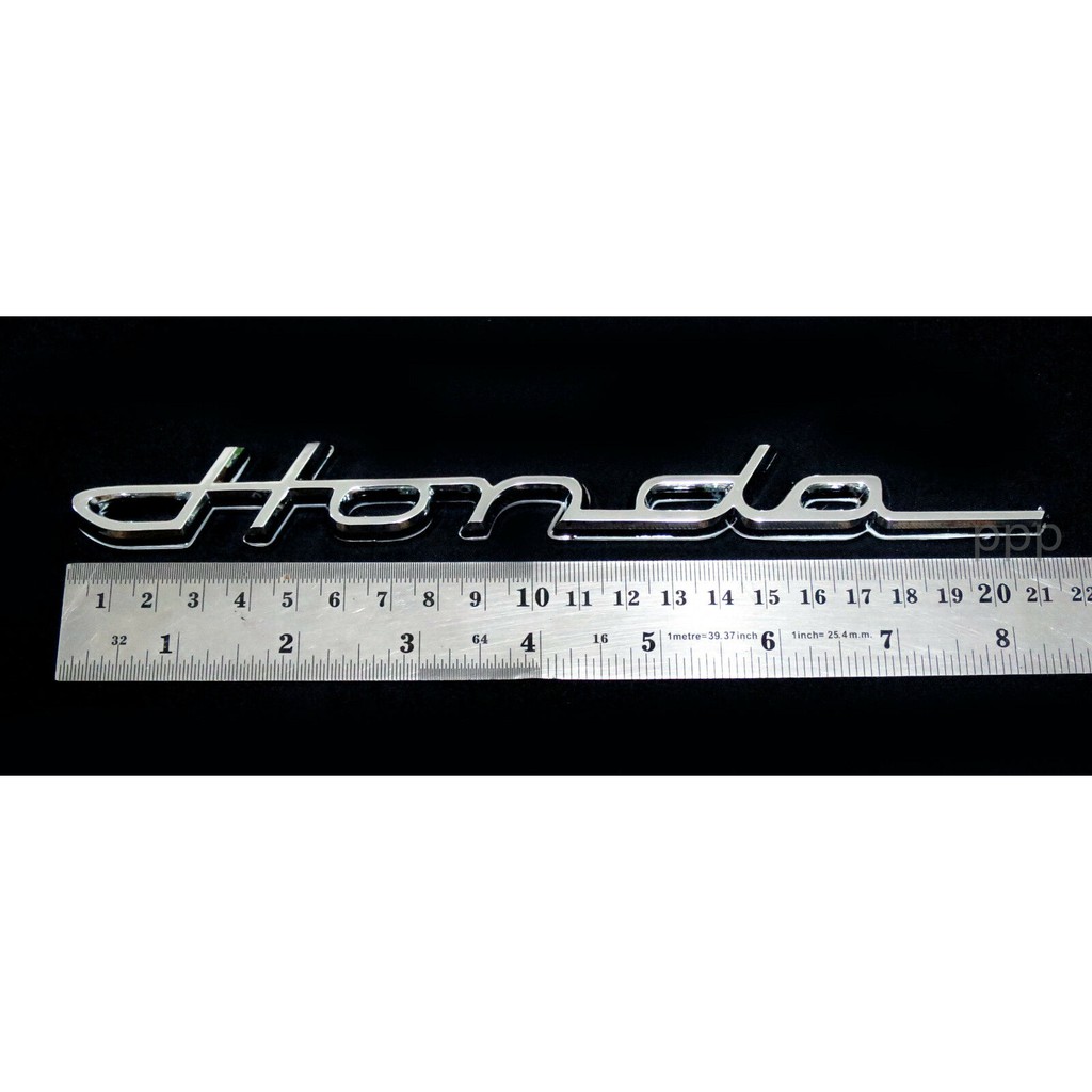 (1pcs) HONDA LOGO STICKER Plate Classic Letter Emblem CIVIC ACCORD CR-V ...