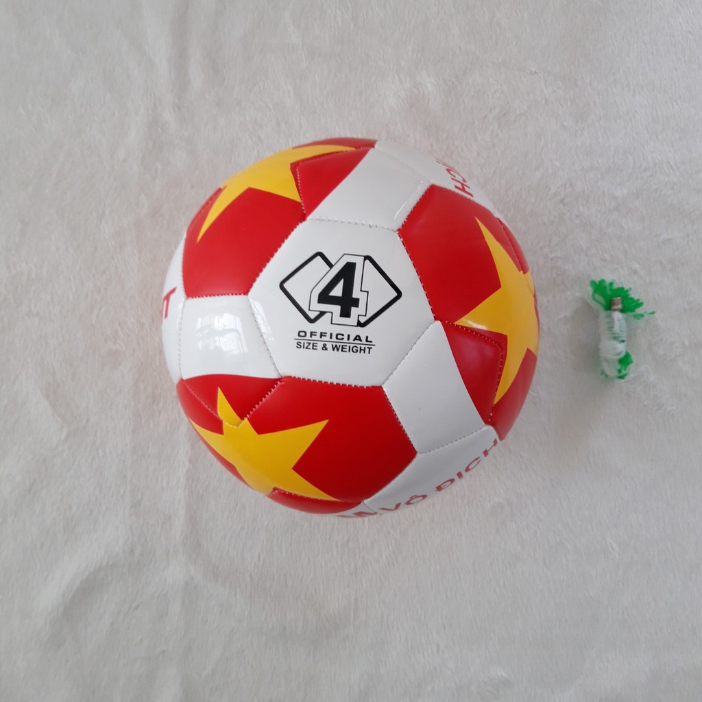 Football NUMBER 4 PRINTED WITH VIETNAM FLAG (FREE BAG + PAIR OF ...