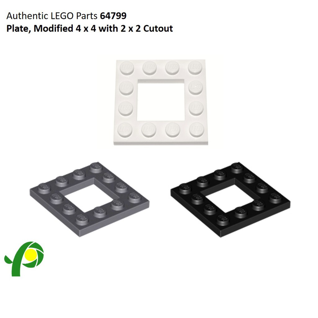 LEGO Parts 64799 Plate Modified 4x4 with 2x2 Cutout Sold per piece ...