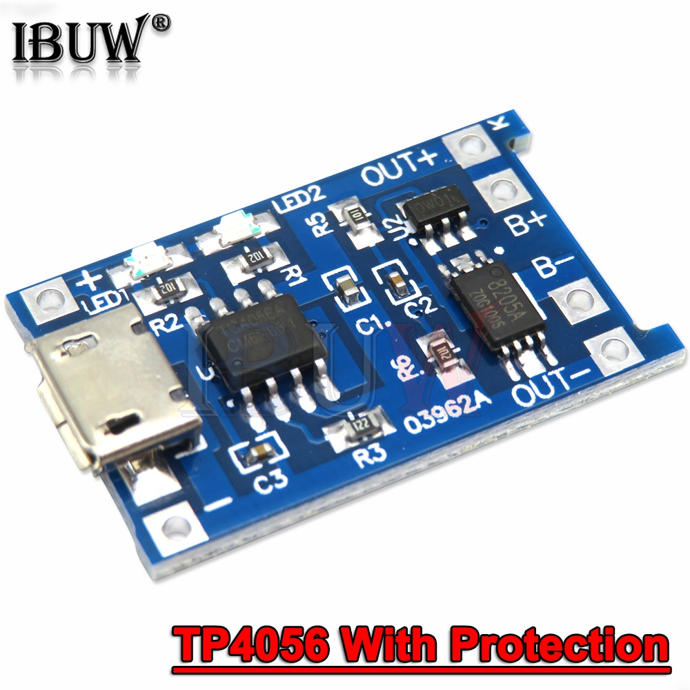 5pcs 5V 1A 18650 TP4056 Lithium Battery Charger Module Charging Board ...