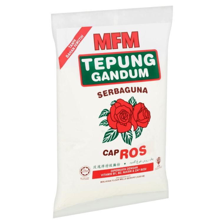 TEPUNG GANDUM CAP BUNGA ROS 850G | Shopee Malaysia
