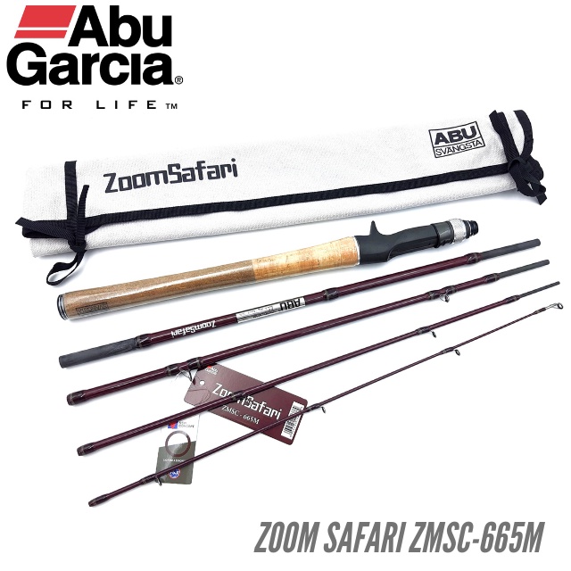 Abu Garcia Zoom Safari ZMSC-665M - Travel Casting Rod Series | Shopee Malaysia